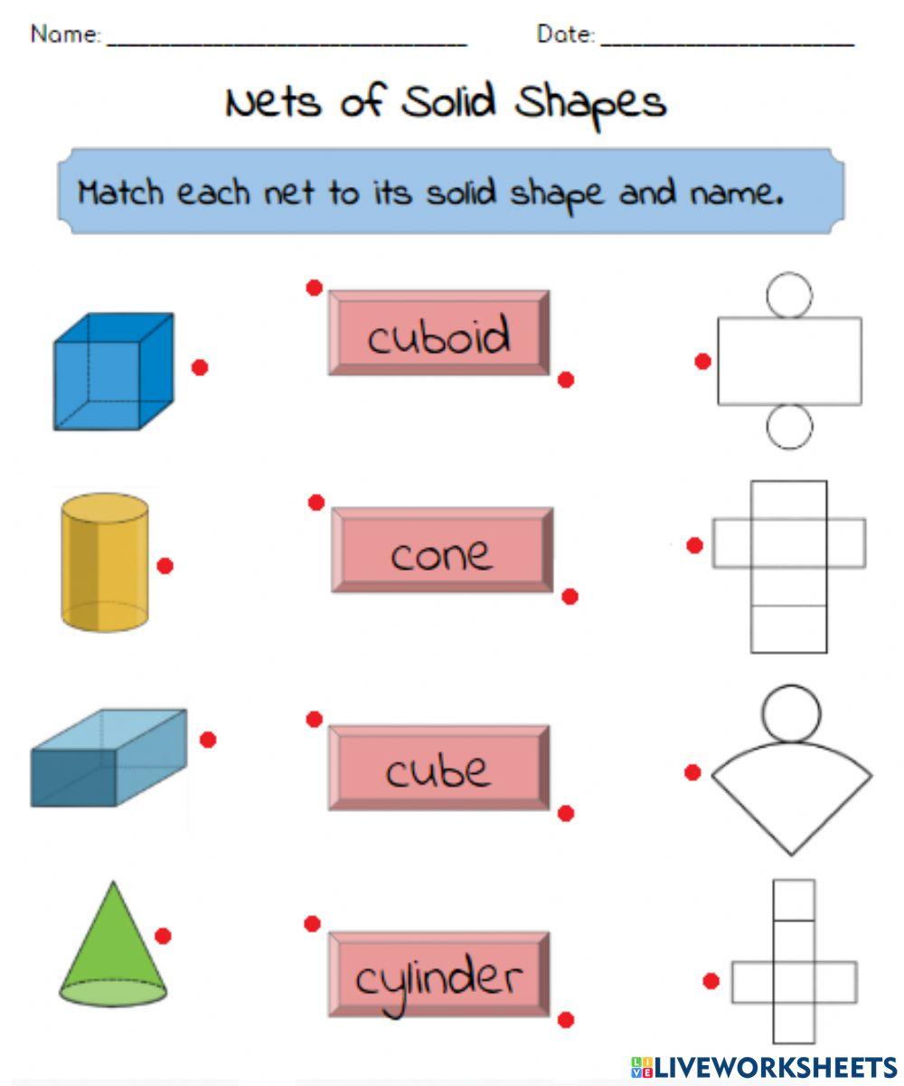 Nets Of Solid Shapes Worksheet Worksheets Library Nets Of Solid Shapes Worksheet Worksheets Library