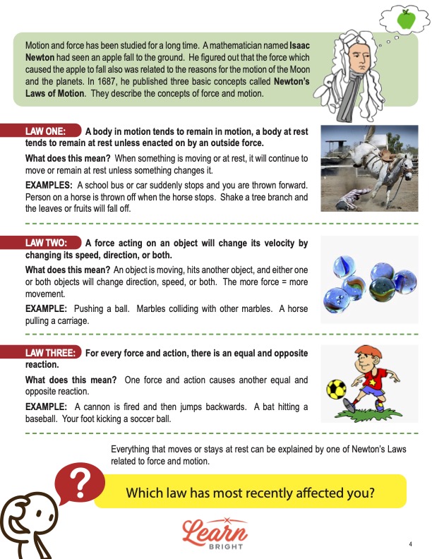 Newtons Laws of Motion worksheet | Live Worksheets - Worksheets Library