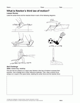 What Is Newtons Third Law of Motion? Printable (6th - 12th Grade ...