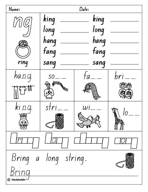 ng words worksheets Pack by EnglishSafari | TPT - Worksheets Library