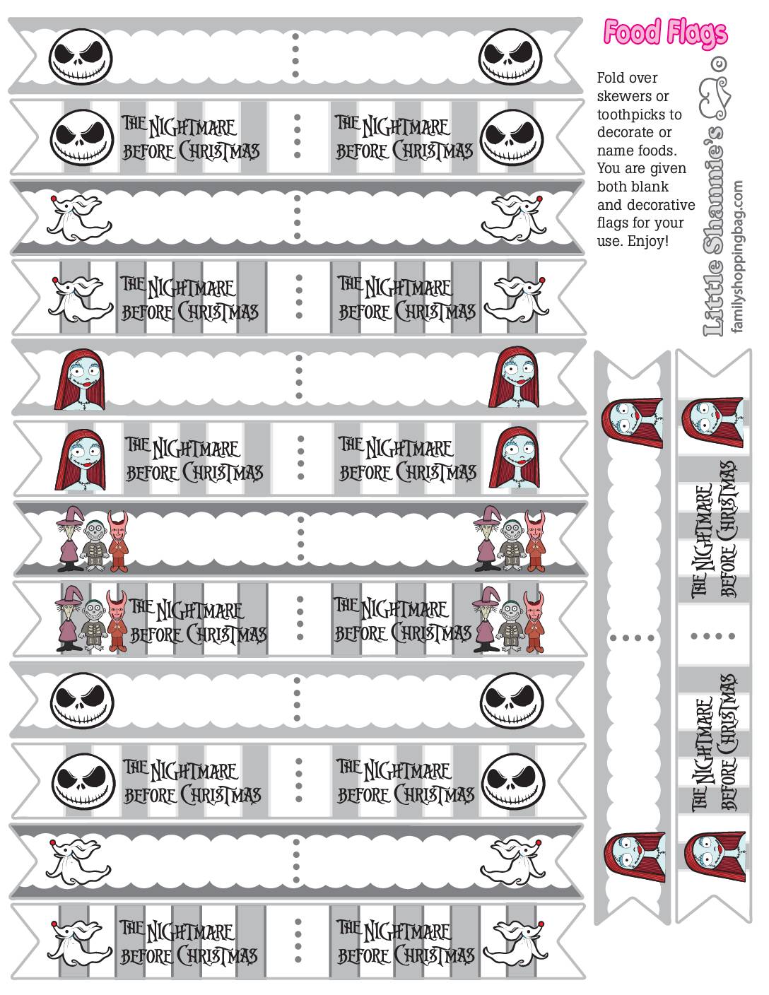 Free Printable Nightmare Before Christmas The Coloring Pages and ...