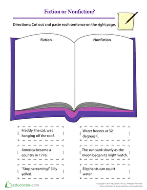 Fiction or Nonfiction? | Worksheet | Education.com - Worksheets Library