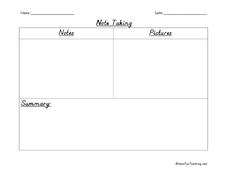 Free note taking practice worksheet, Download Free note taking practice worksheet png images ...