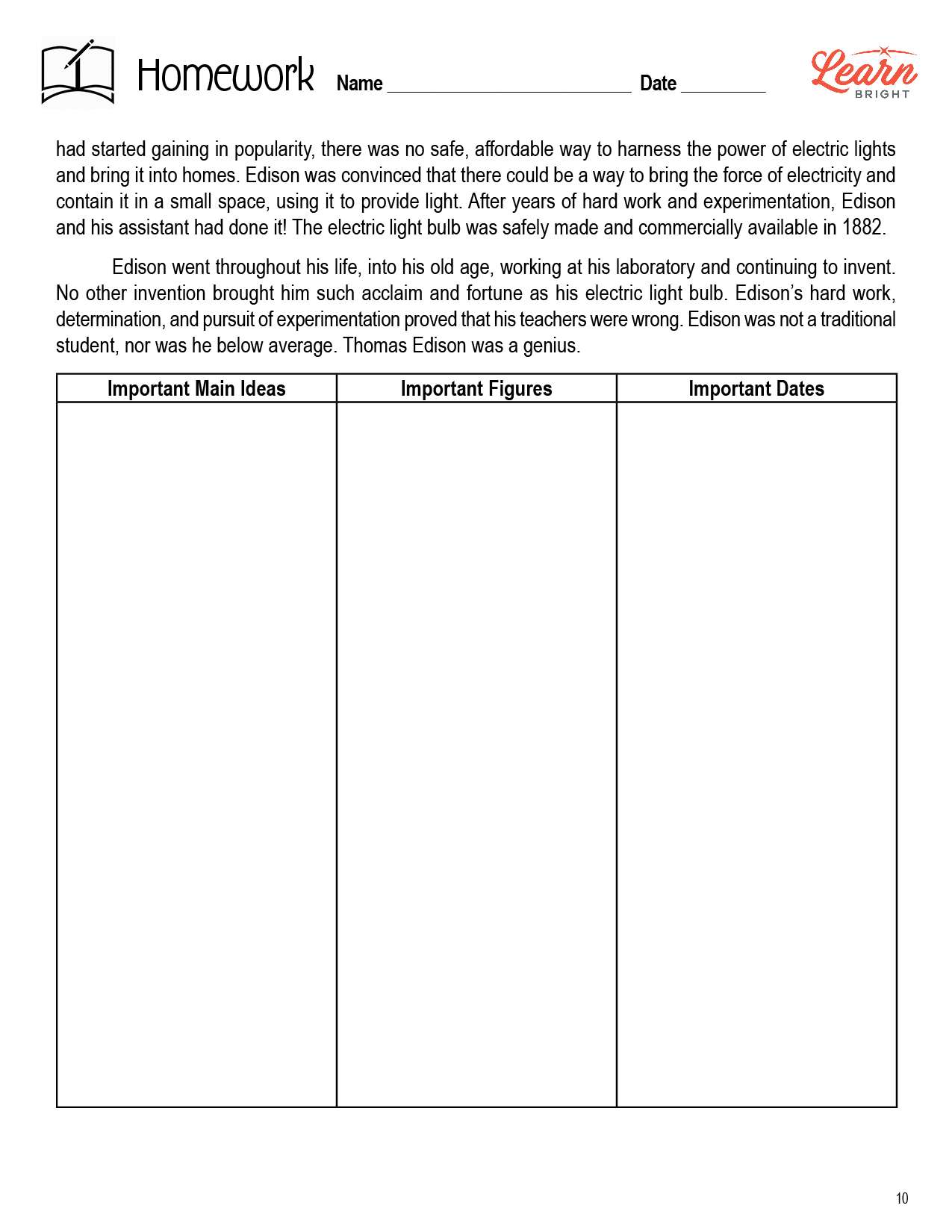Annotation Worksheet | Listening for Information | Twinkl - Worksheets Library