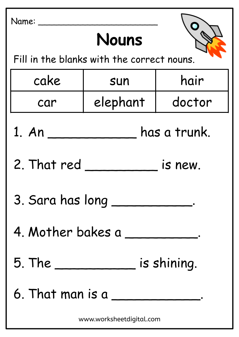 Nouns Worksheet Worksheet Digital Worksheets Library Nouns Worksheet Worksheet Digital Worksheets Library