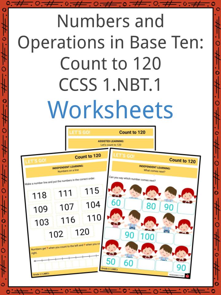 Numbers and Operations in Base Ten: Count to 120 CCSS 1.NBT.1 Facts ...