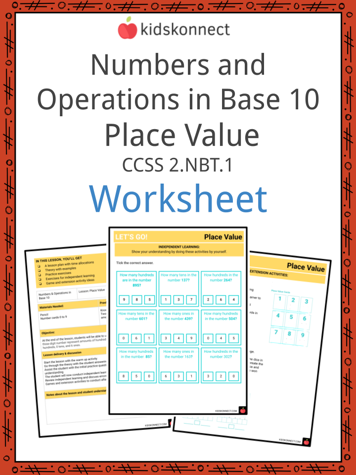 Numbers and Operations in Base 10 Place Value CCSS 2.NBT.1 Facts ...