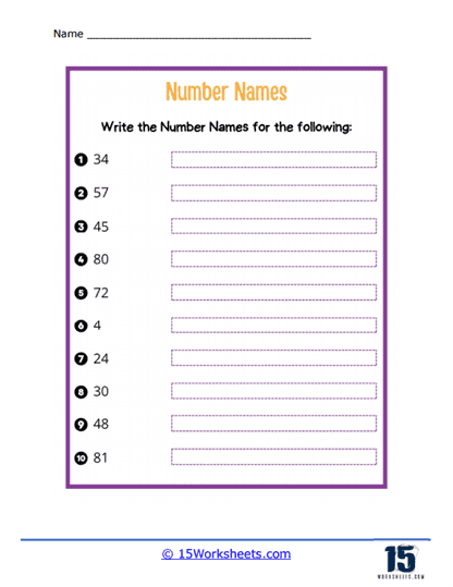 Number Words 11-20 Worksheets - Tree Valley Academy - Worksheets Library