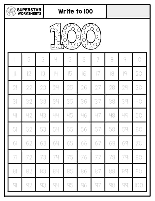 Hundreds Chart Printables - Superstar Worksheets - Worksheets Library