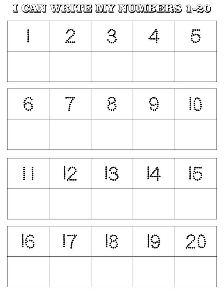 Writing Numbers 1-20 - 10 Free PDF Printables | Printablee - Worksheets Library
