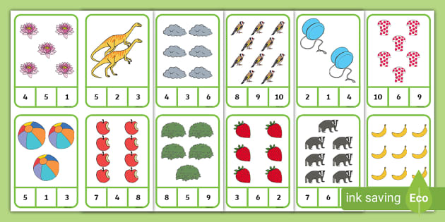 Number Recognition Games Up To 10 Activity - Maths Resources - Worksheets Library