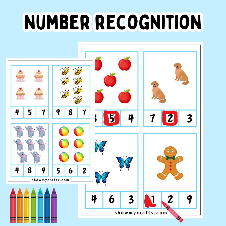 Dinosaur Number Recognition 5 To 9 Worksheet Worksheets Library