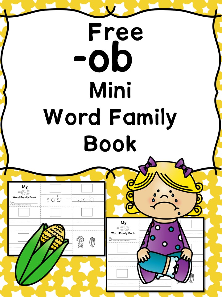 OB CVC Word Family Worksheets | Mrs. Karles Sight and Sound Reading ...