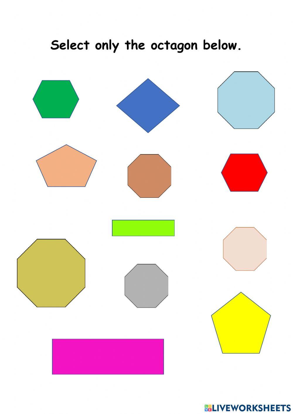 Octagon Worksheet Live Worksheets Worksheets Library Octagon Worksheet Live Worksheets Worksheets Library