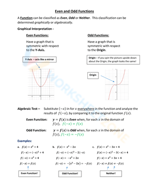 Free odd even functions worksheet, Download Free odd even functions worksheet png images, Free ...
