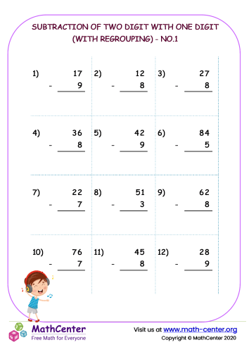 Subtraction - 1 Digit Archives FREE and No Login - Free4Classrooms ...