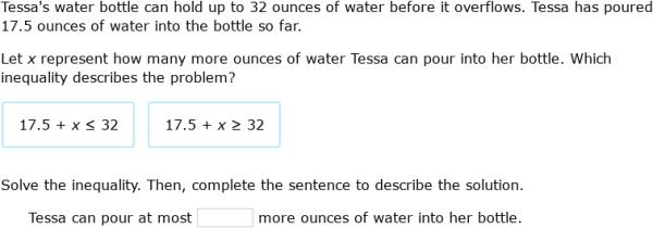 IXL | One-step inequalities: word problems | 7th grade math ...