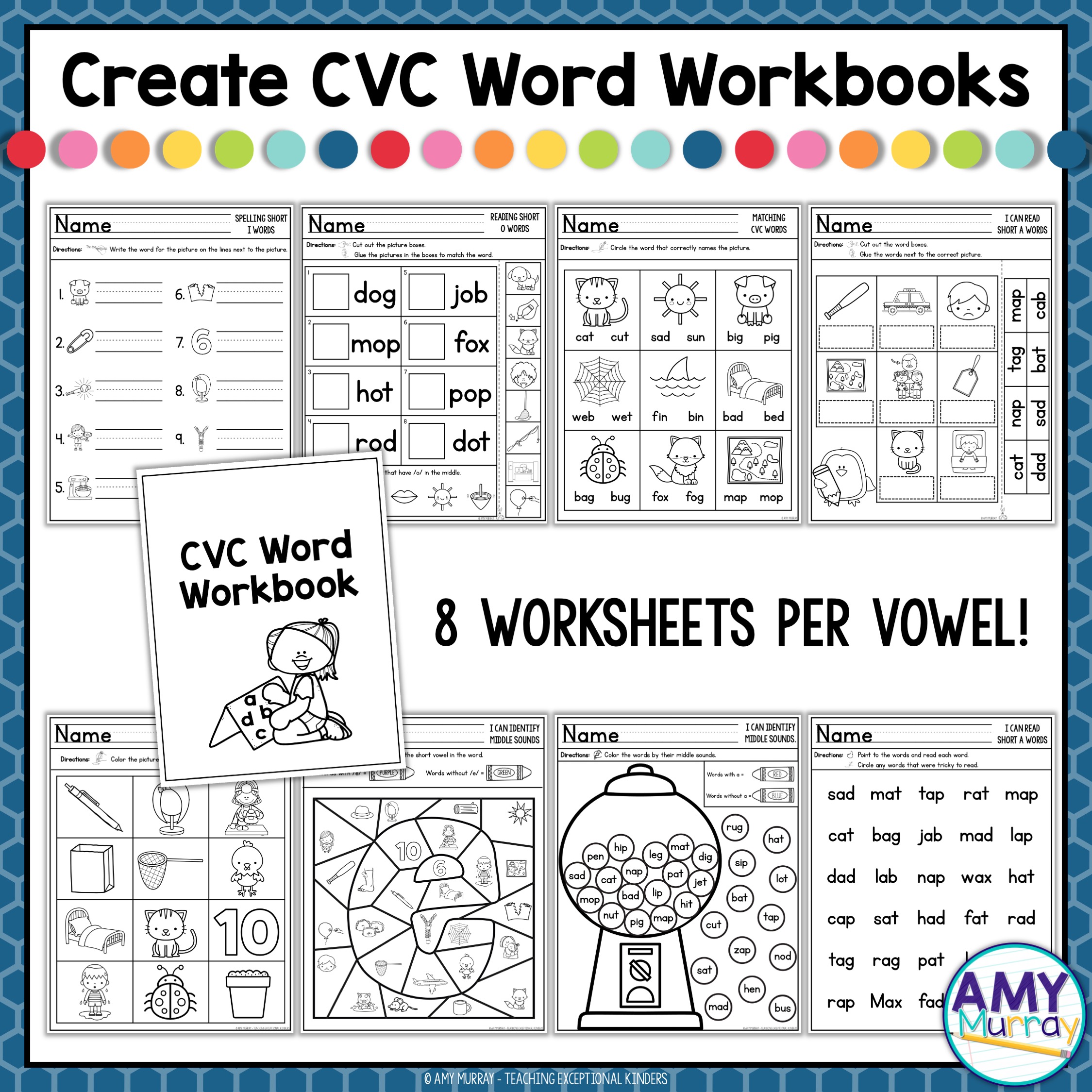 Free one vowel cvc word worksheet, Download Free one vowel cvc word ...