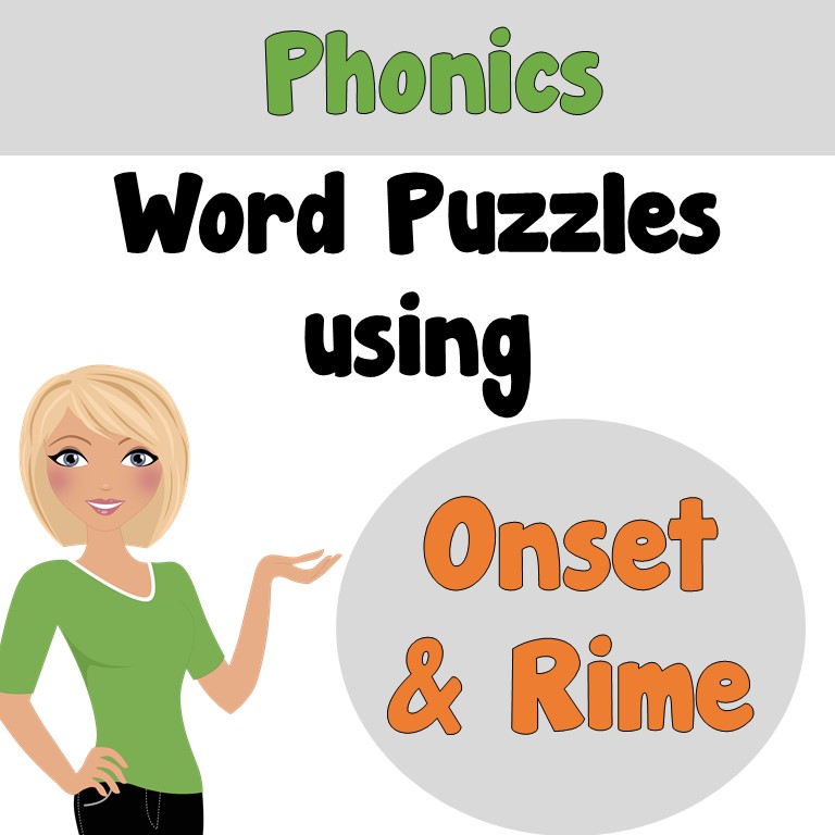 Free Word Puzzles using Onset and Rime | Teachers Take-Out - Worksheets ...