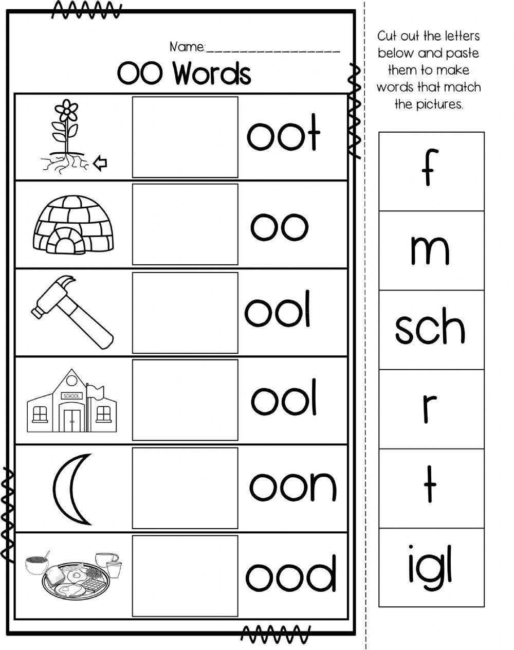 Phonics - Short ‘oo’ - Worksheets Library
