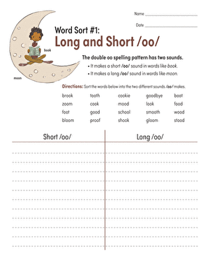 Oo Worksheets For First Grade