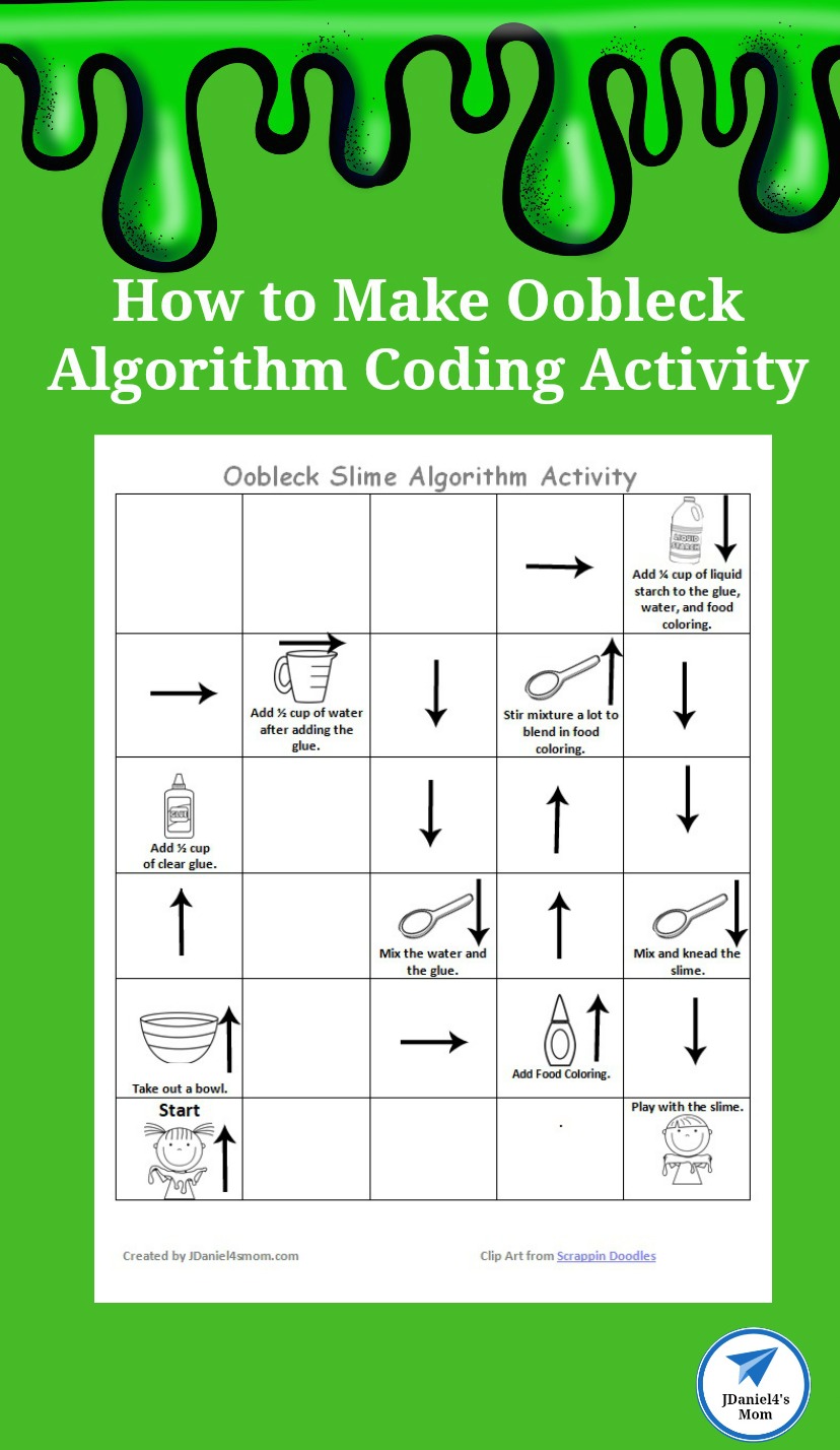 How to Make Oobleck Algorithm Coding Activity - JDaniel4s Mom - Worksheets Library