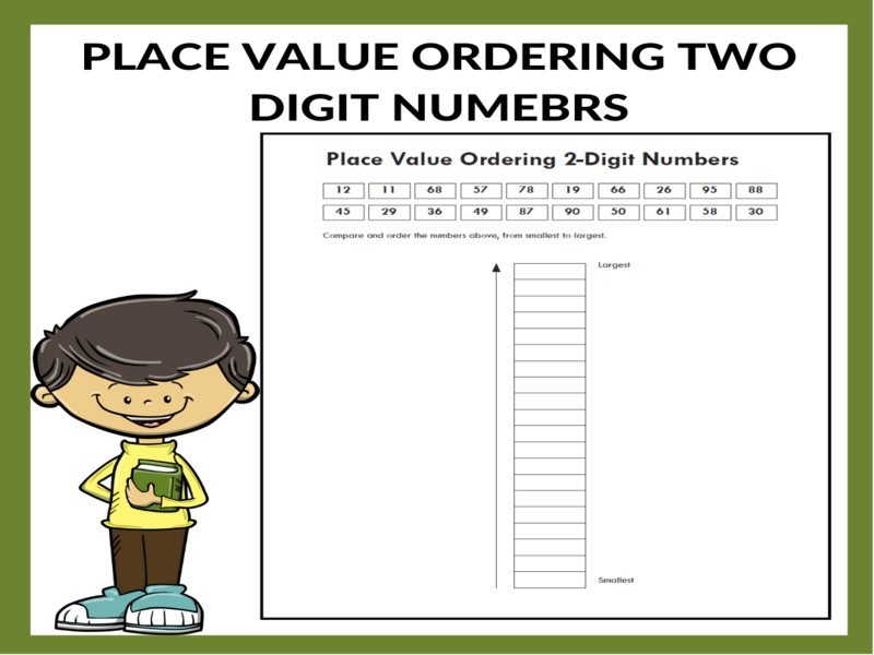 Free ordering 2 digit numbers worksheet, Download Free ordering 2 digit ...