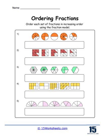 Ordering Fractions Worksheets 15 Worksheets Library