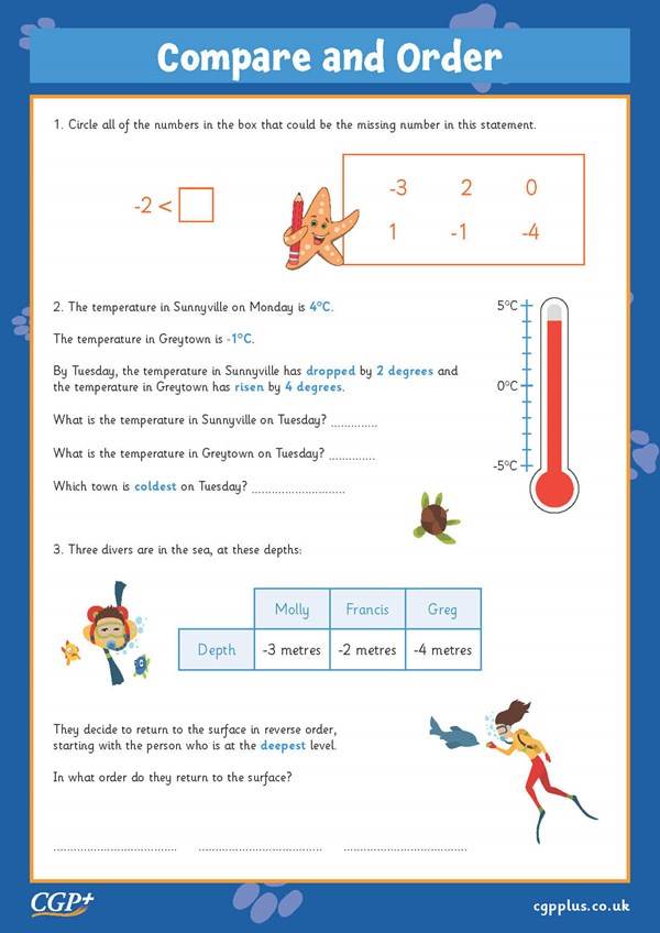 Free Ordering Negative Numbers Worksheet Level 5 Download Free Free Ordering Negative Numbers Worksheet Level 5 Download Free