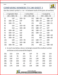 Free ordering numbers in the hundreds worksheet, Download Free ordering ...