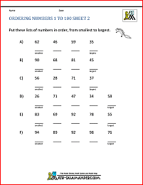 Free ordering numbers in the hundreds worksheet, Download Free ordering ...
