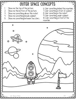 No Prep Print and Go Language Worksheets: Outer Space - Worksheets Library