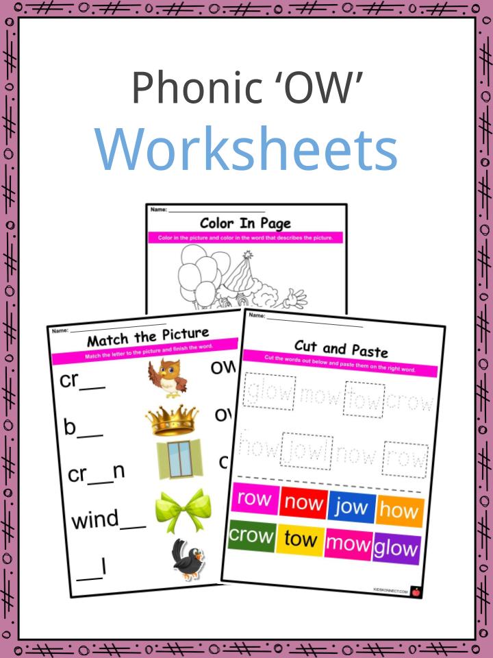 FREE ou / ow Phonics Printables (No Prep) | Phonics printables ...