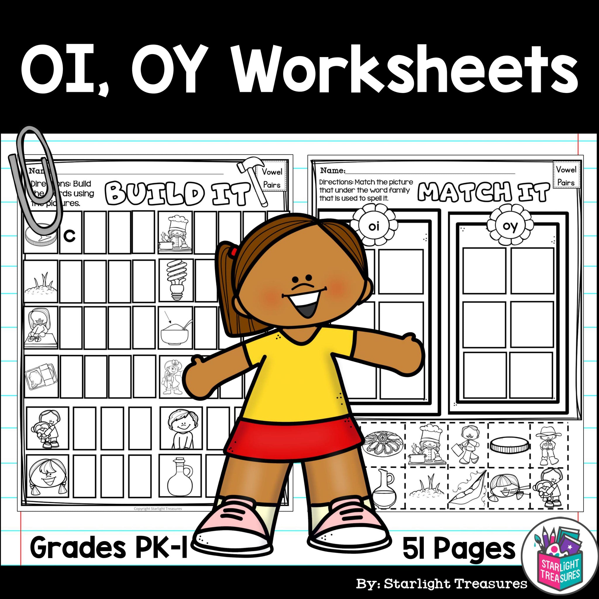 2nd Grade Phonics Worksheets - Diphthongs OI & OY - Lucky Little ...