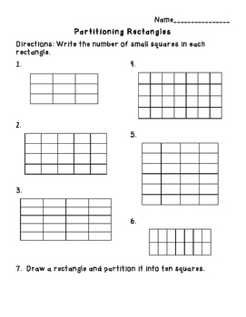 Partitioning Rectangles Practice by Homeschool of Love Resources - Worksheets Library