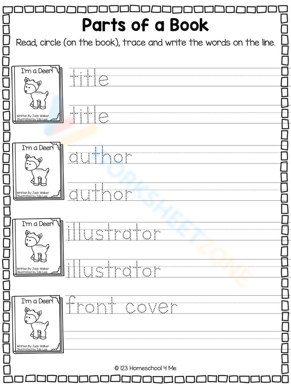 Parts of a Book - Kindergarten Language Arts | A Wellspring of ...