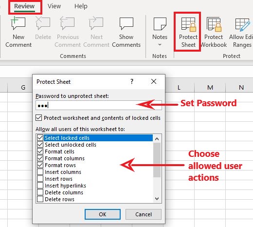 Password Protect & Hide Worksheets in Excel - Worksheets Library
