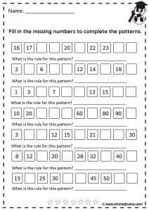 Pattern Worksheets - Free Pattern Recognition Worksheets - Worksheets Library