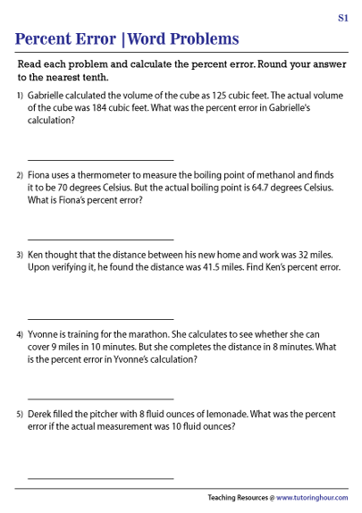 Percent Word Problems Worksheets - Worksheets Library