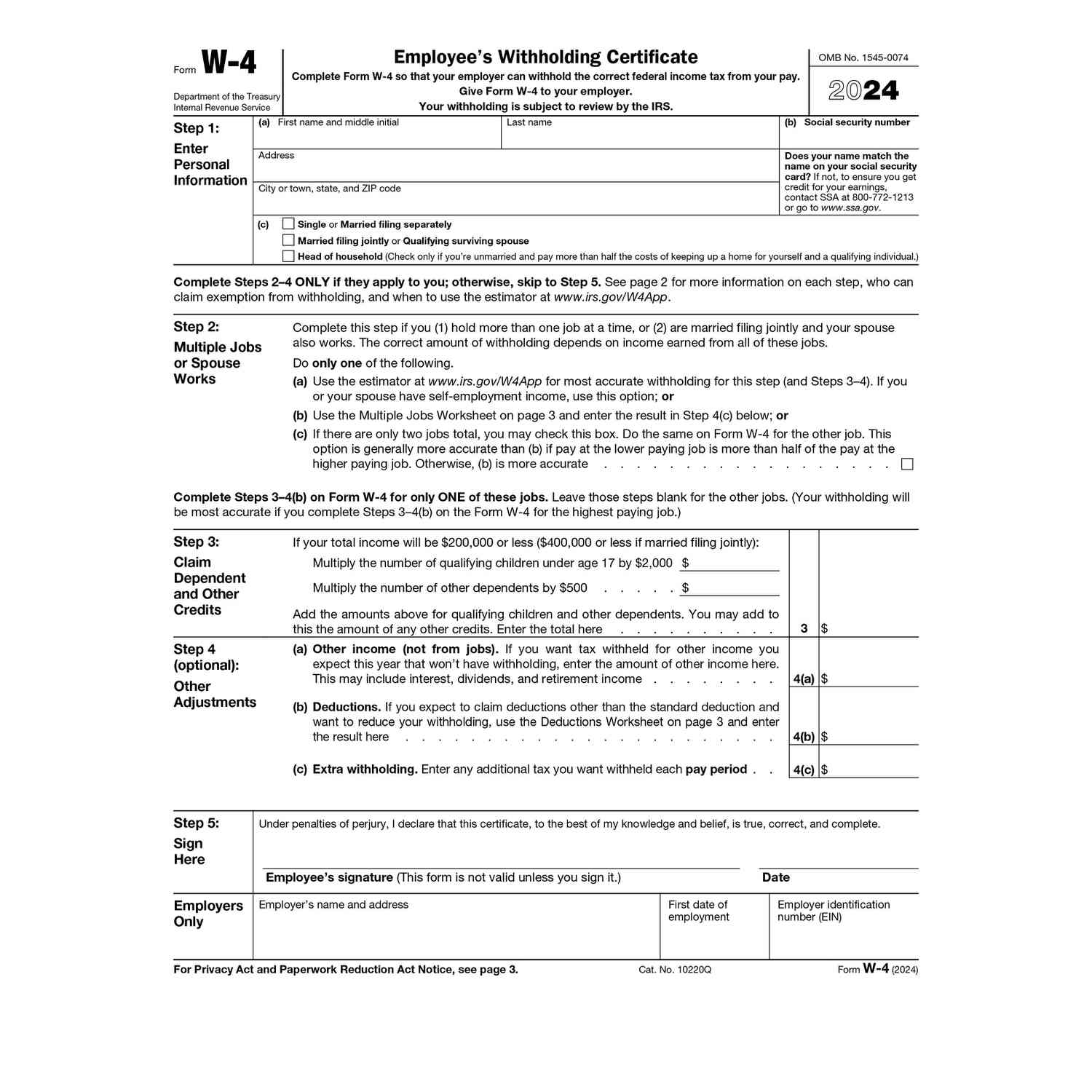 How To Fill Out The Personal Allowances Worksheet FasterCapital