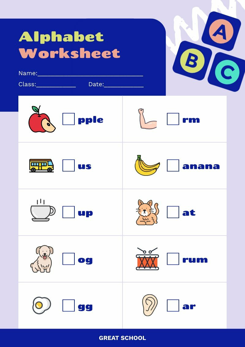 Kindergarten Worksheets / Free Printable Worksheets - Worksheets Library