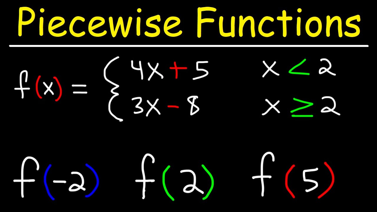 Evaluating Piecewise Functions | PreCalculus - Worksheets Library