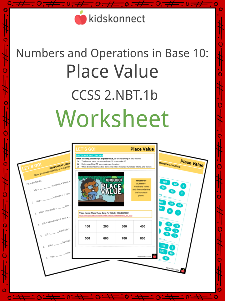 Numbers and Operations in Base 10: Place Value CCSS 2.NBT.1b ...
