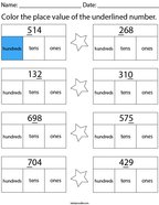 Second Grade Place Value Math Worksheets - Twisty Noodle - Worksheets ...