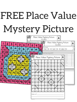Free Place Value Mystery Picture - Shelley Gray - Worksheets Library