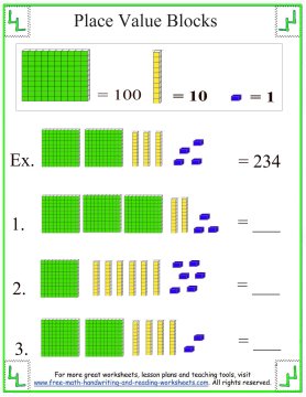 Base 10 Blocks Place Value Worksheet - Have Fun Teaching - Worksheets ...