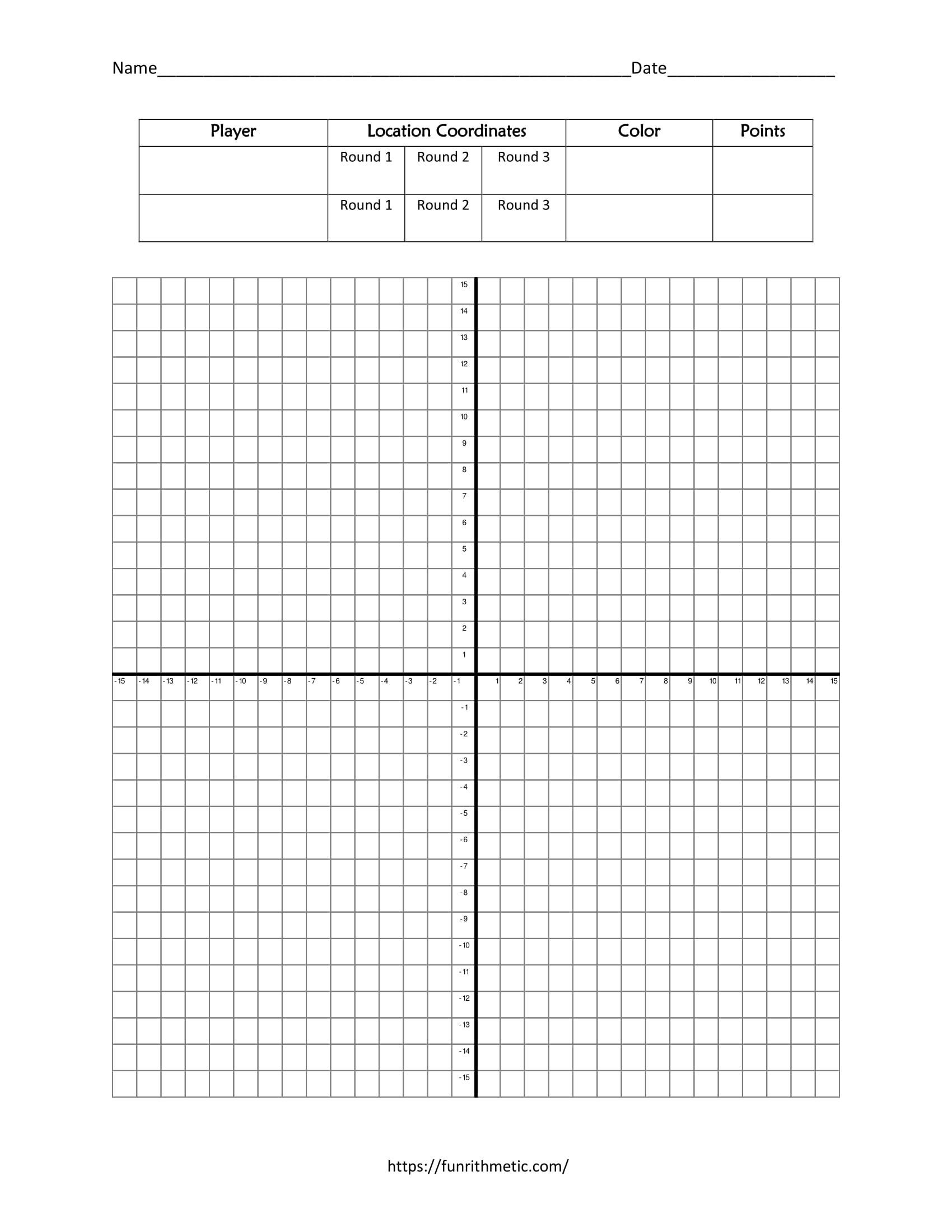 Graphing Linear Equations: Cut & Paste Worksheets {FREE} - Worksheets ...