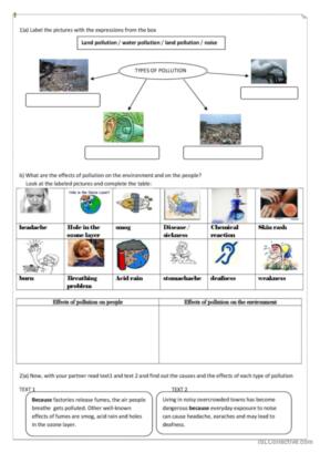 92 Pollution English ESL worksheets pdf & doc - Worksheets Library
