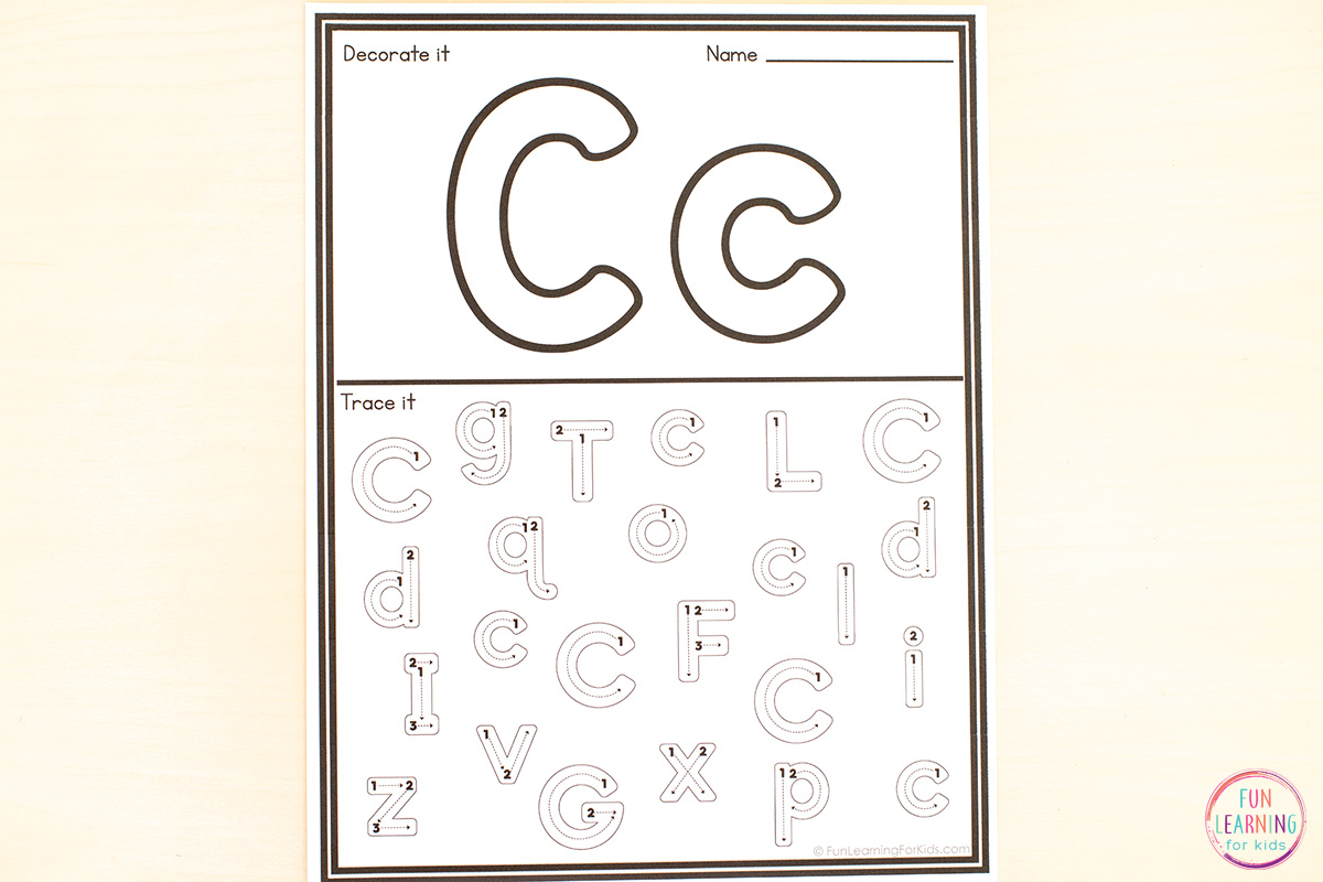 Alphabet Find and Trace the Letter Worksheets - Worksheets Library