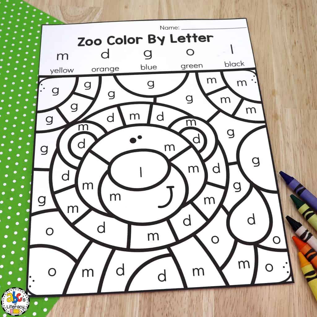 Color by Capital Letter Spring Preschool Worksheets - The Keeper ...